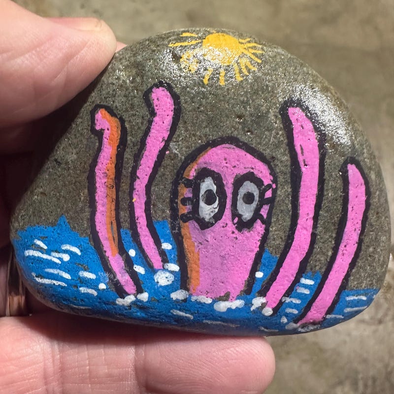 Cartoon Painted Rocks - Etsy