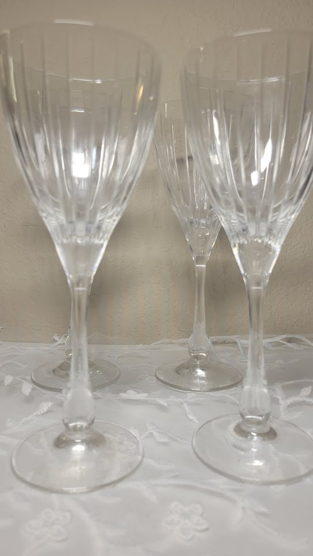 RCR Solaris Crystal Wine Glasses - Set of 4 Holiday Stemware - Etsy