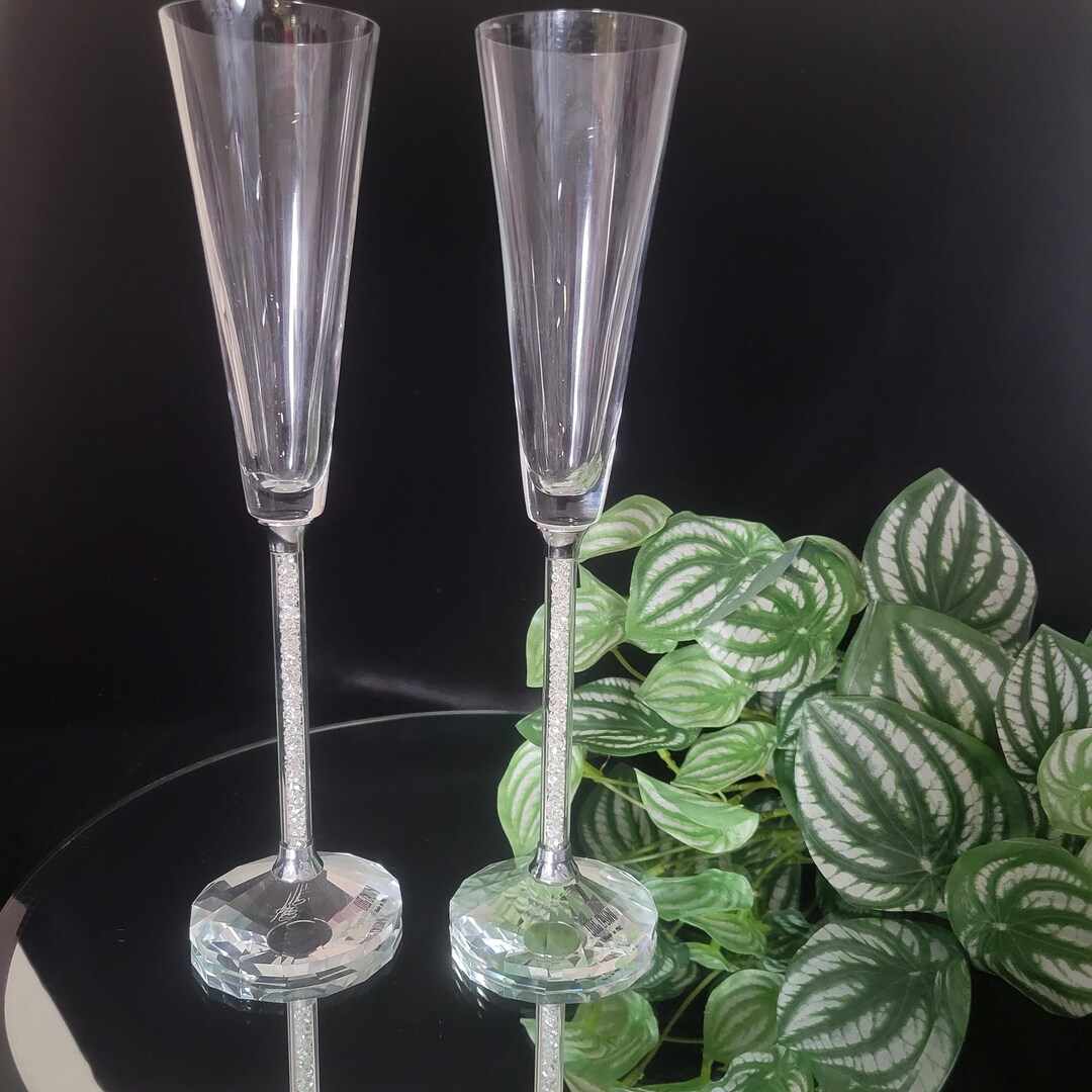 Oleg Cassini Crystal, Crystal Filled Stemware, Champagne Flutes ...