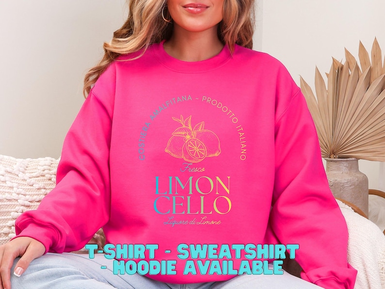 Lemon Limoncello Italian Travel Sweatshirt - Etsy