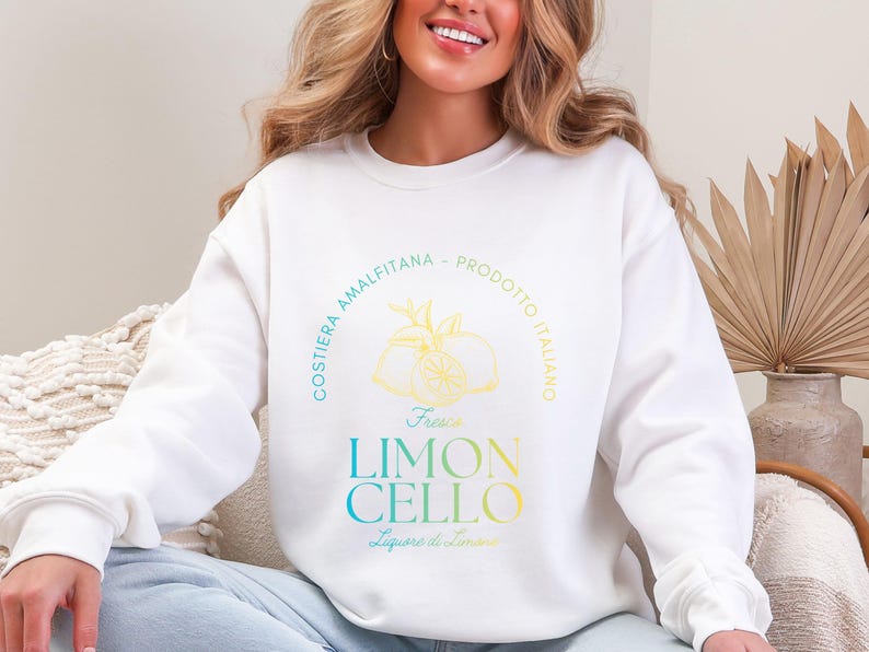 Lemon Limoncello Italian Travel Sweatshirt - Etsy