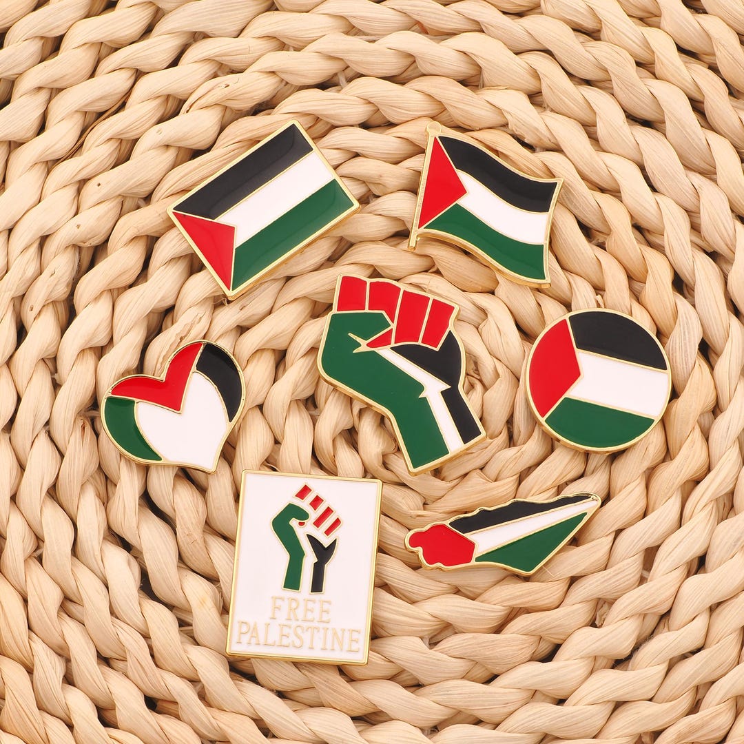 Palestine Fist Brooch, Palestine Maps Pins, Free Palestine Pin Badge ...