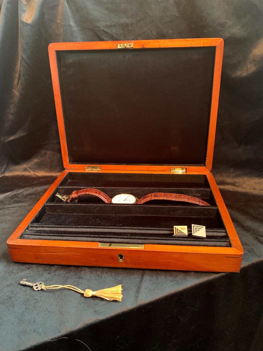 Antique Mahogany Watch Box - Etsy