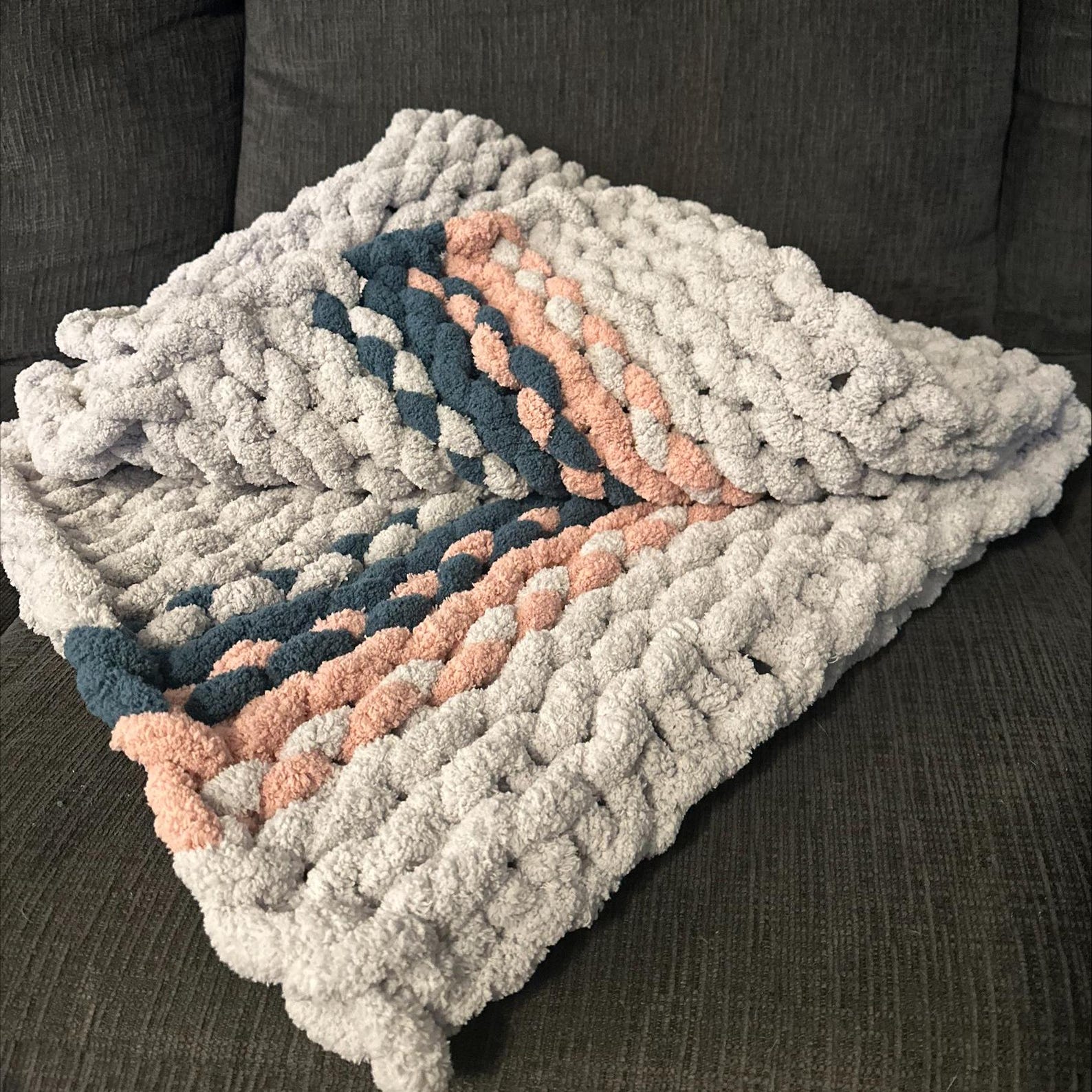 Chunky Knit Large Blanket Throw - Etsy