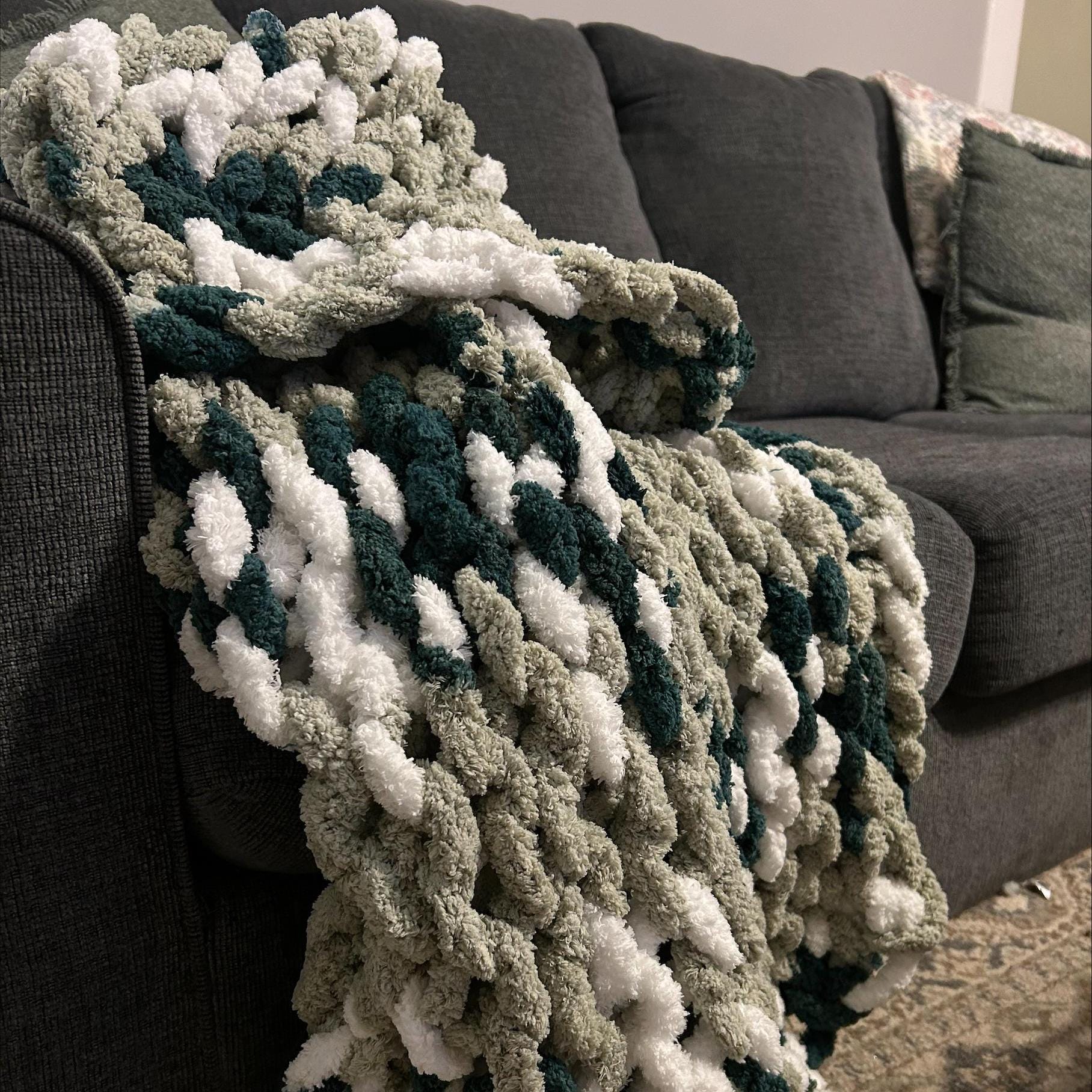 Chunky Knit Large Blanket Throw - Etsy
