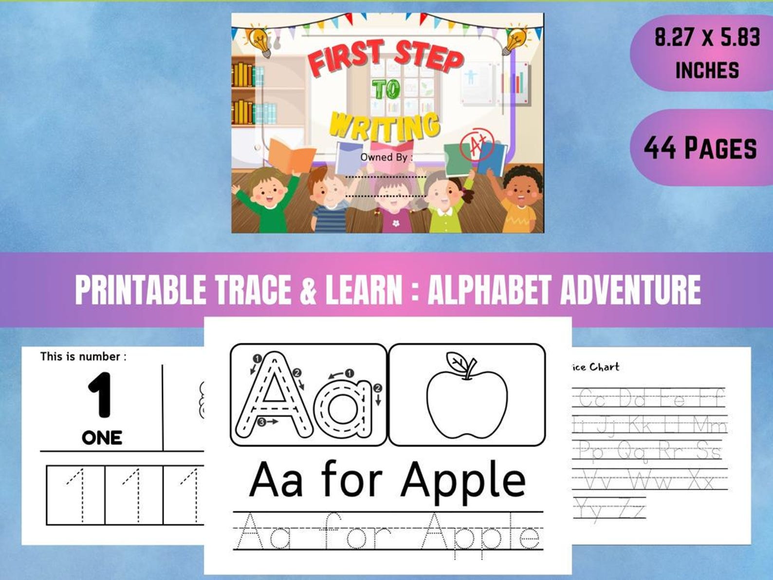 Tracing Alphabets and Numbers | Suitable for Kids, Preschool, and ...