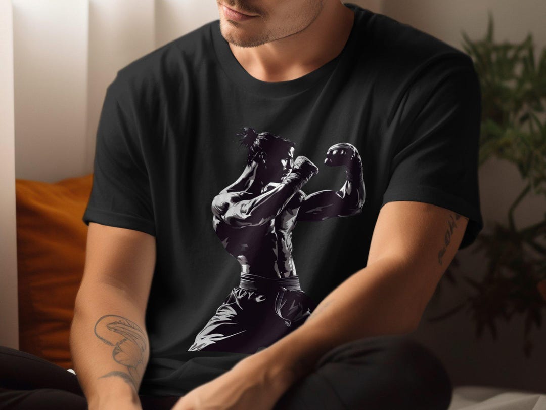 Boxing Fighter Graphic Tee, Martial Arts T-shirt, Combat Sports Shirt ...