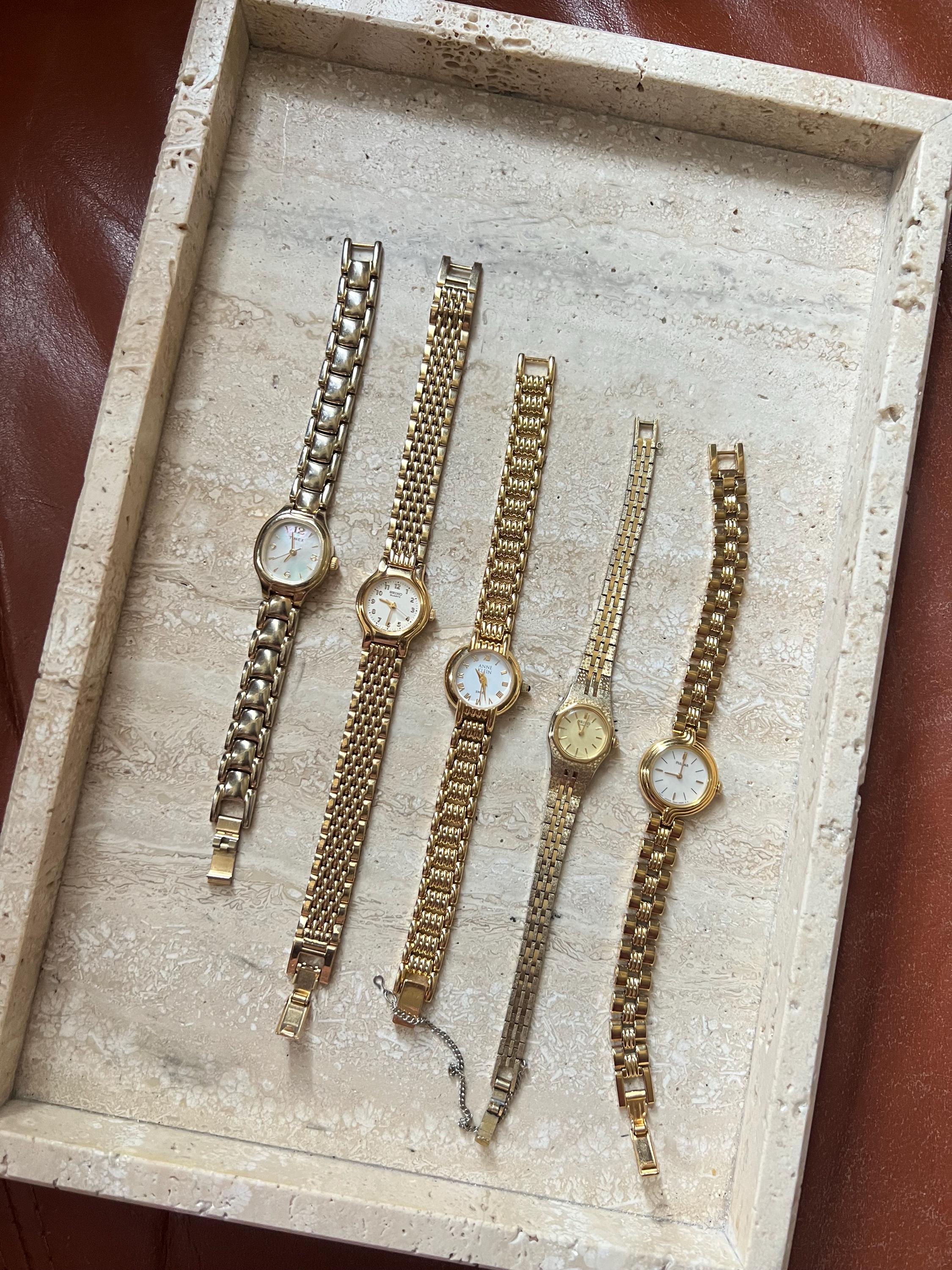 5 Vintage Gold Seiko, Gold Toned Ladies Watches, Wrist Watch for Women ...