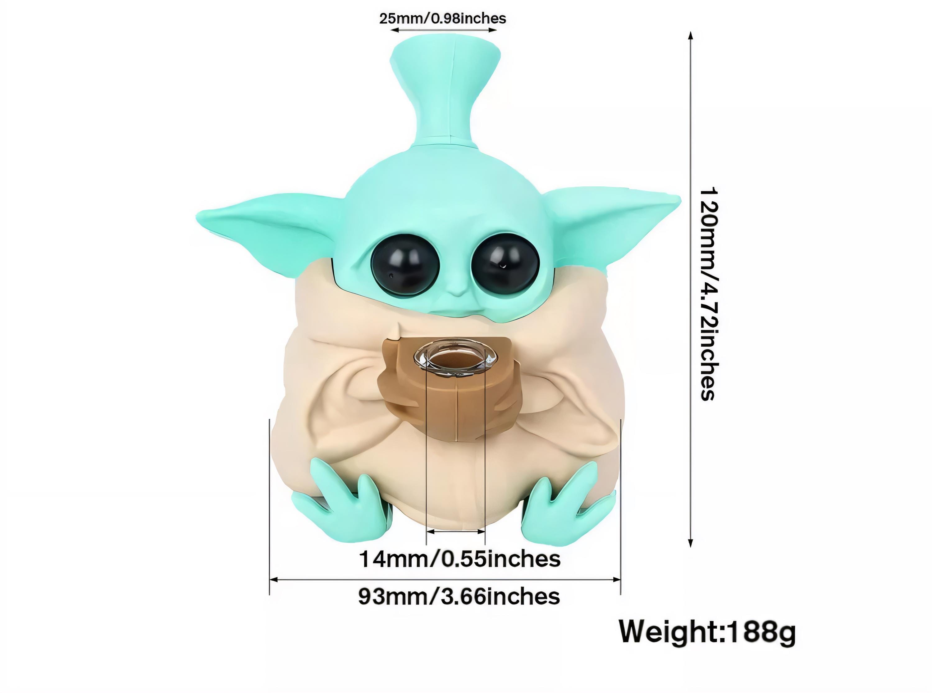 Baby Yoda Silicone Tobacco Smoking Pipe Gift for Him & Her Birthday ...