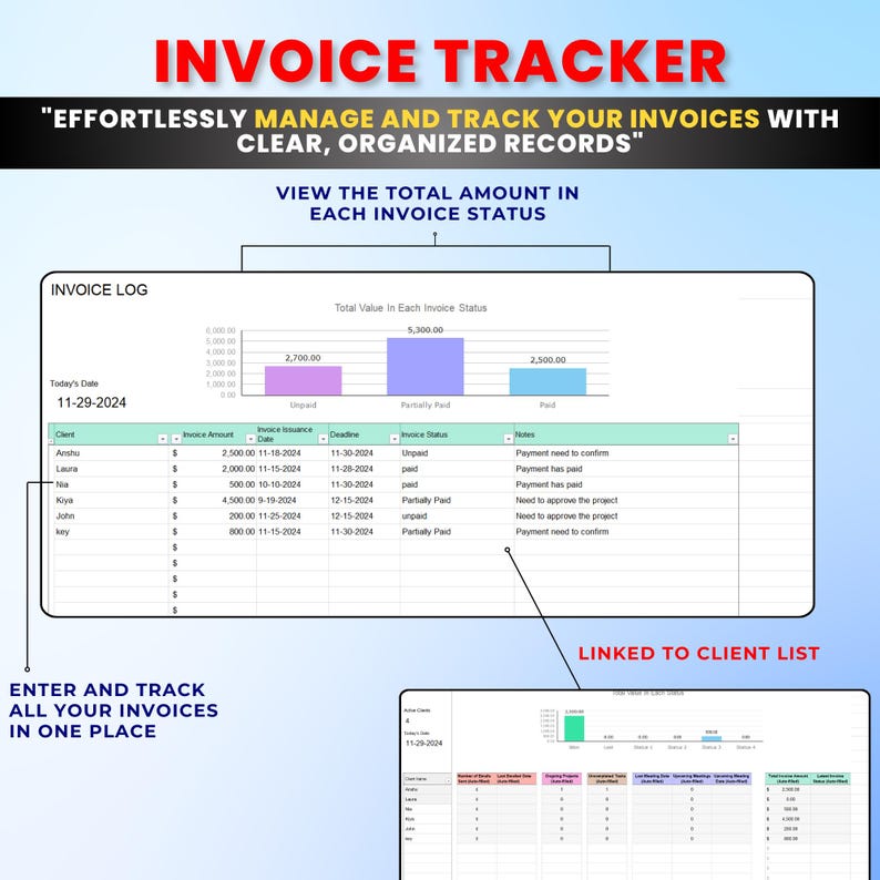 Small Business CRM Dashboard Template | Excel Client Tracker & Lead ...
