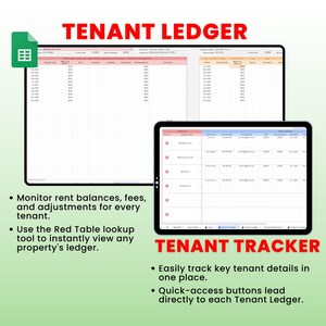 Landlord Rental Property Spreadsheet | Rental Income & Expense Tracker ...