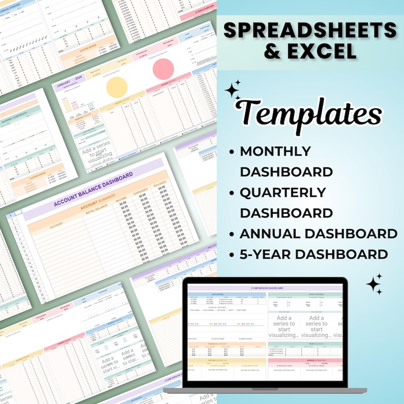 Easy Bookkeeping Spreadsheet for Small Business Profit and Loss, Sales ...