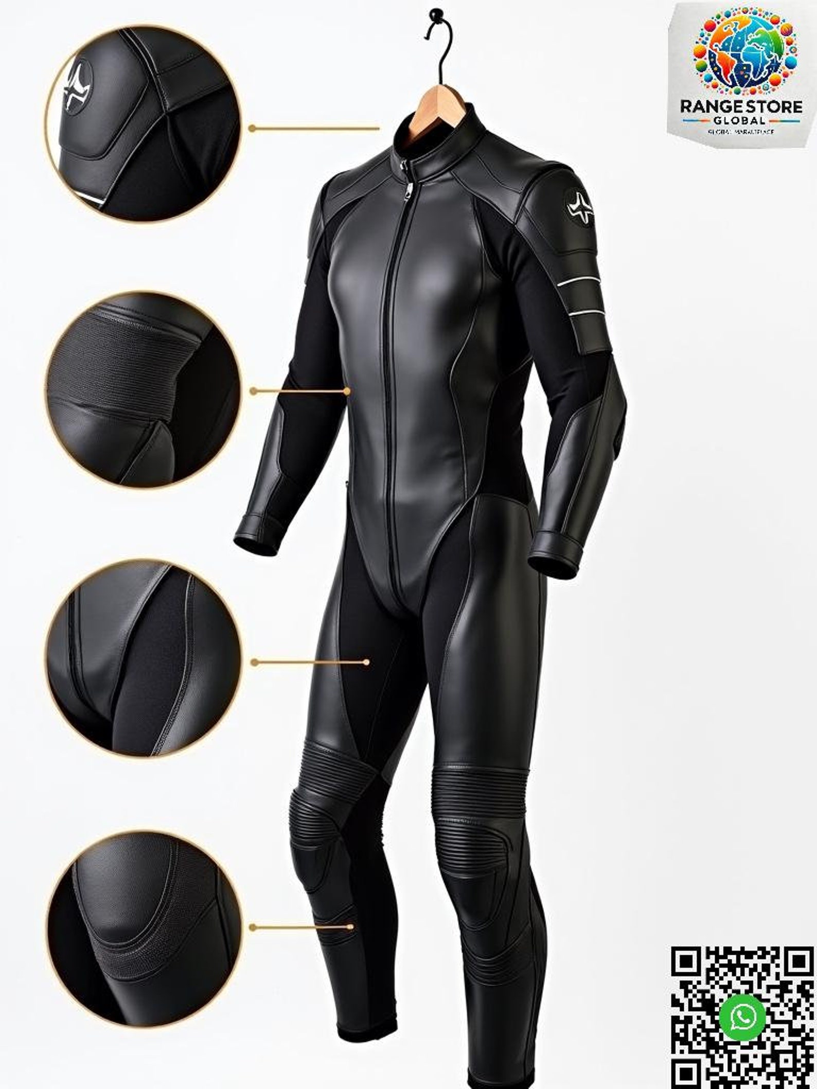 Custom Made Motorbike Racing Suit - Top Grain Kangaroo / Cowhide Mild ...
