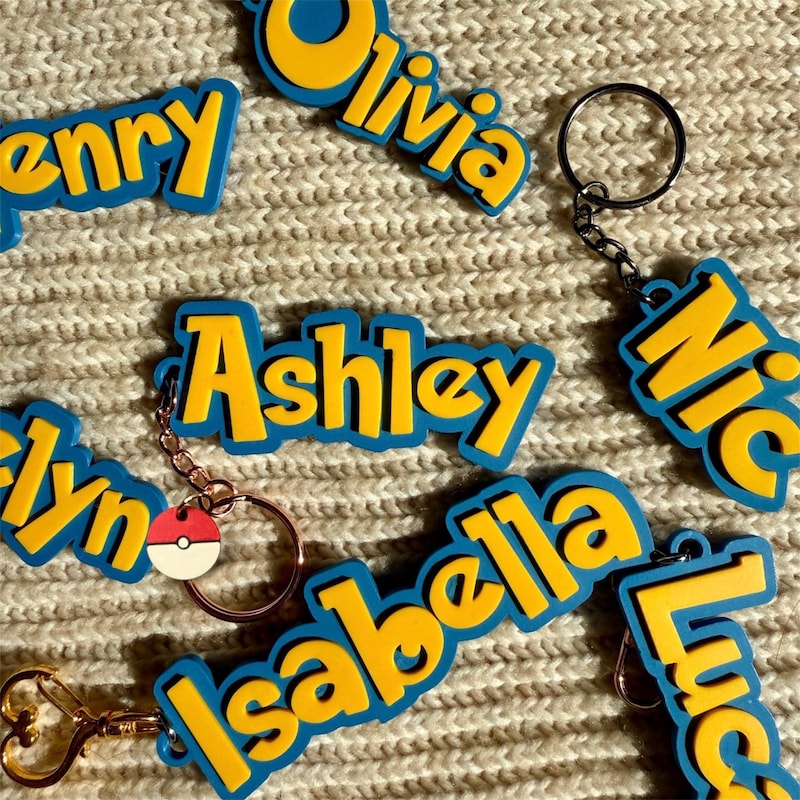 Poke Keychain Charm - Etsy