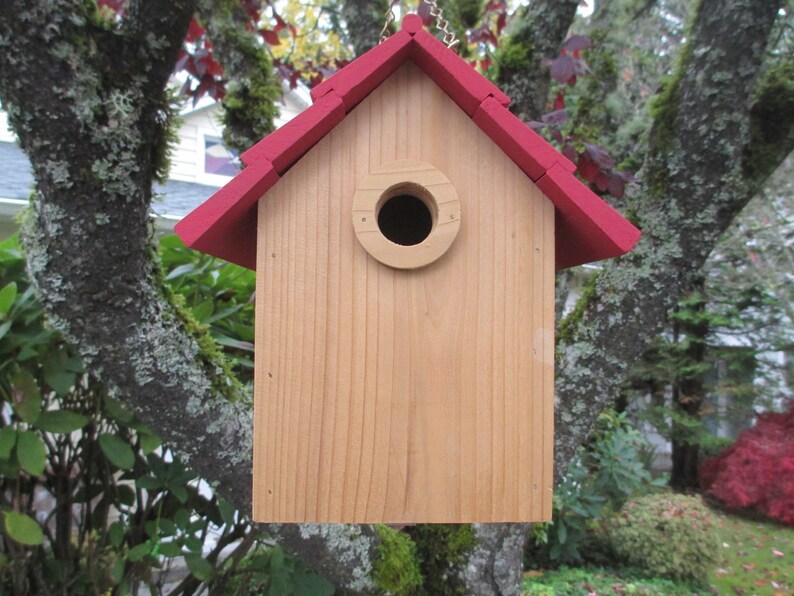 Outdoor Handmade Cedar Birdhouse - Etsy