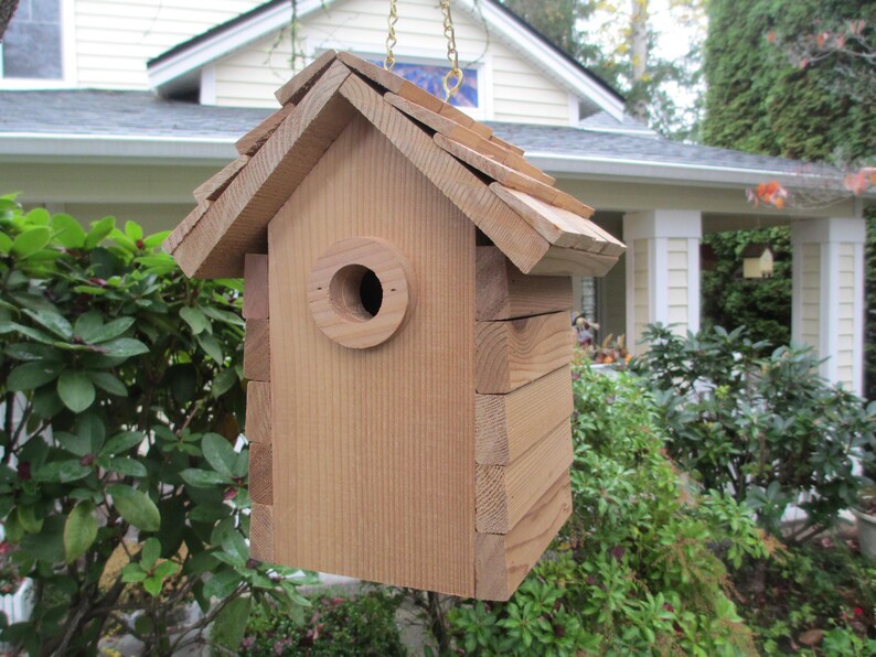 Cedar Outdoor Birdhouse - Etsy
