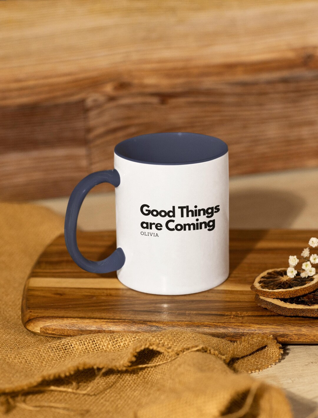 Good Things Are Coming Personalized Coffee Mug Positive Vibes Mug ...