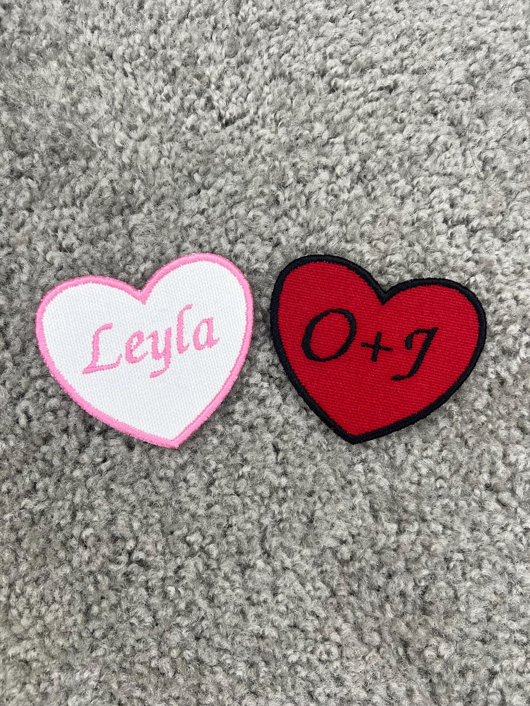 Custom Embroidered Heart Patch: Iron-on Applique, 2x3 Inch - Etsy