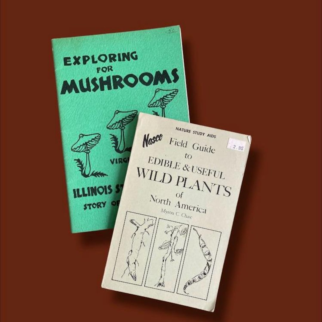 MUSHROOM and Edible Plants Field Guide Books - Set of 2, 1960's - Nice ...