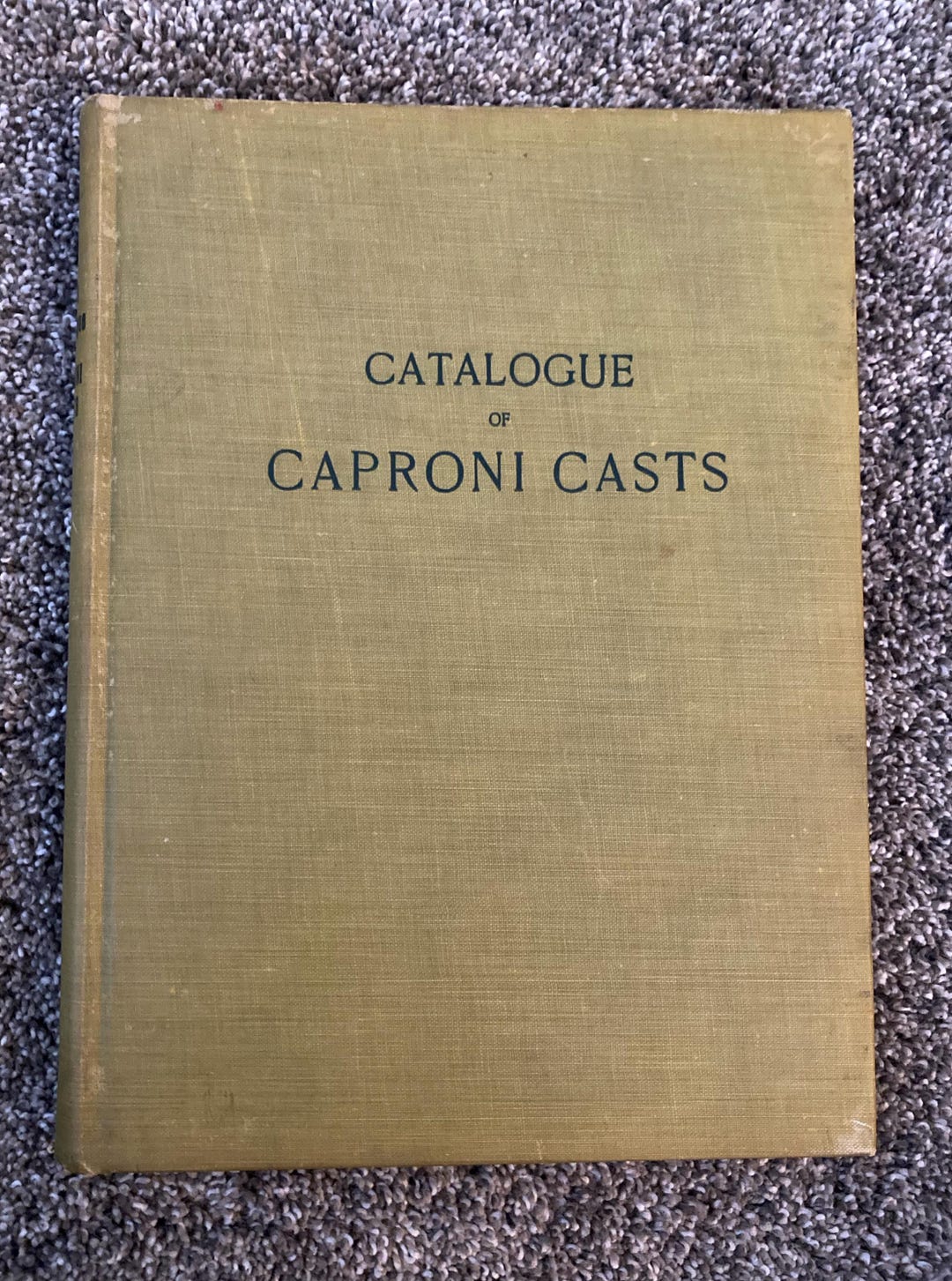 Antique SCULPTURE Book: CATALOG of Caproni Casts, Boston Company 1911 ...