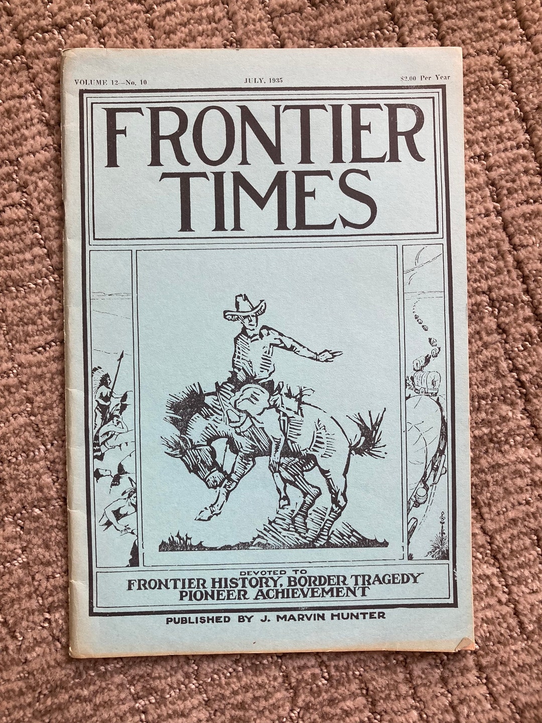 FRONTIER TIMES: Vintage Magazines July, 1935 - Etsy