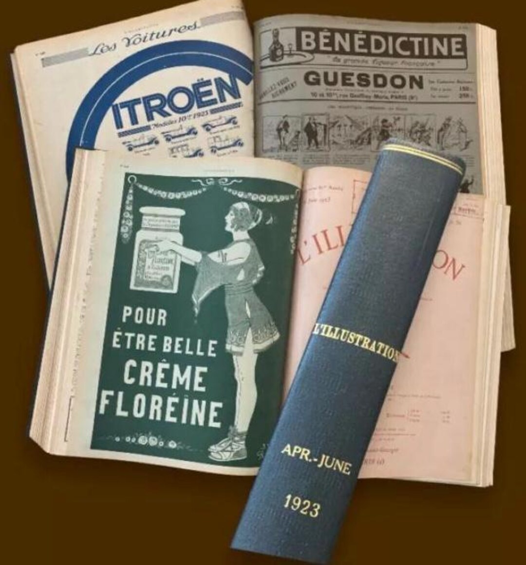 FRENCH MAGAZINES: L'illustration Magazine - 1923 - 14 Issues, Hardbound ...