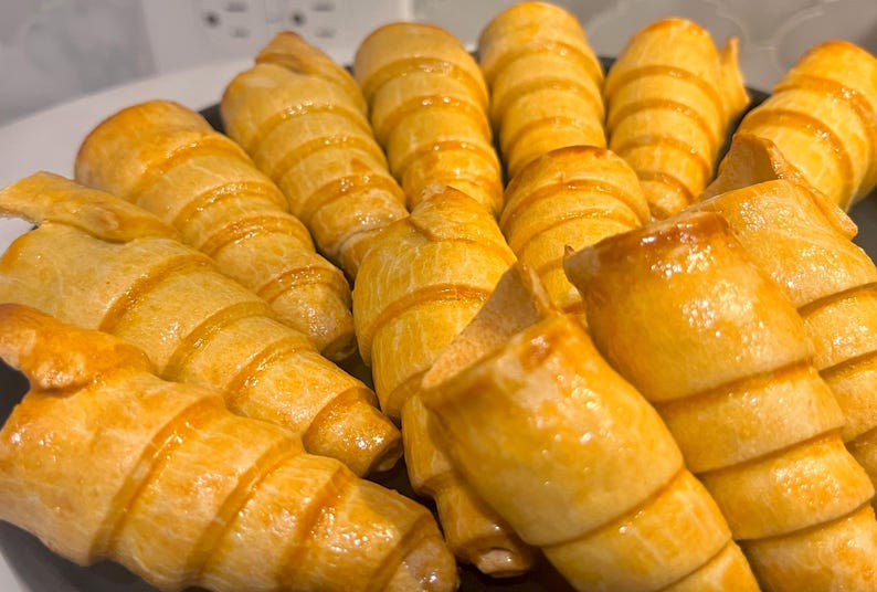 Authentic Haitian Cornet: Flaky, Buttery Pastry.haitian Appetizer for ...