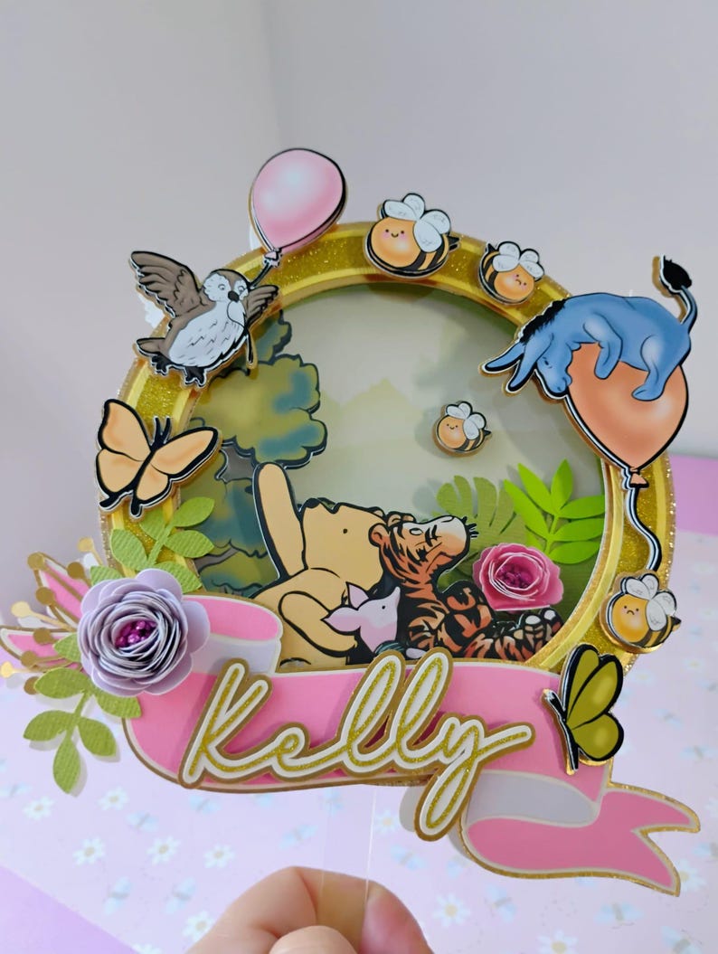 Cake Topper Winnie the Pooh / Winnie the Pooh Birthday Decorations ...