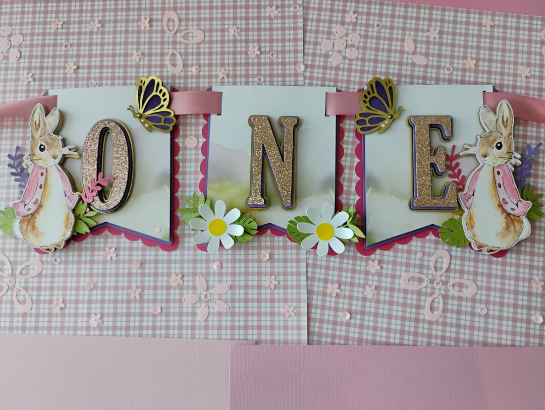 Peter Rabbit Banner / Peter Rabbit Decorations/ Peter Rabbit 1st ...