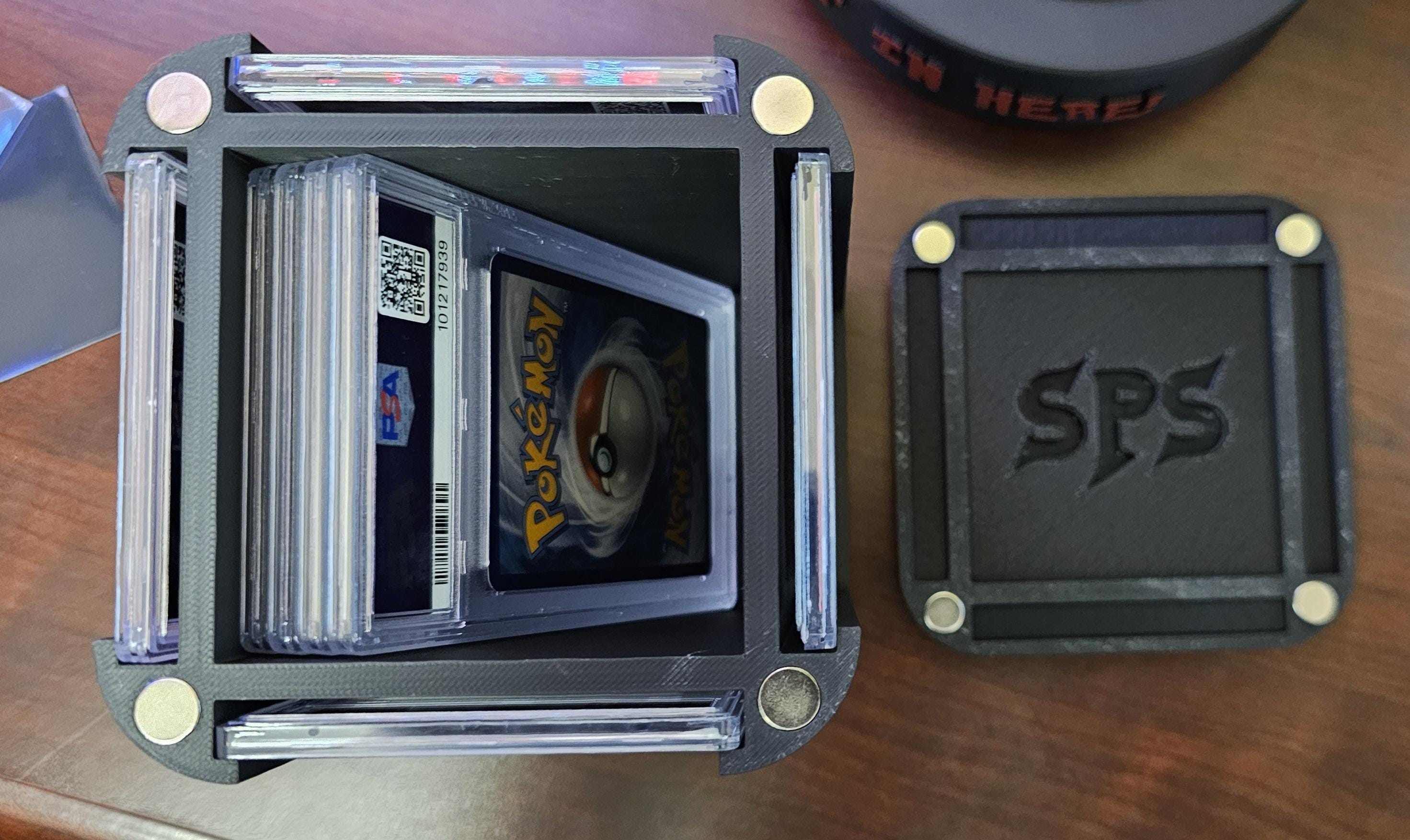 TCG Graded Card Display Box - Optional Motorized Rotating Stand - Etsy