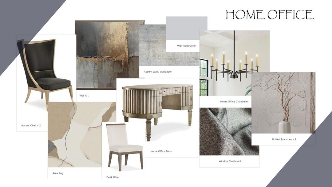 Warm & Welcoming Home Office Mood Board - Etsy