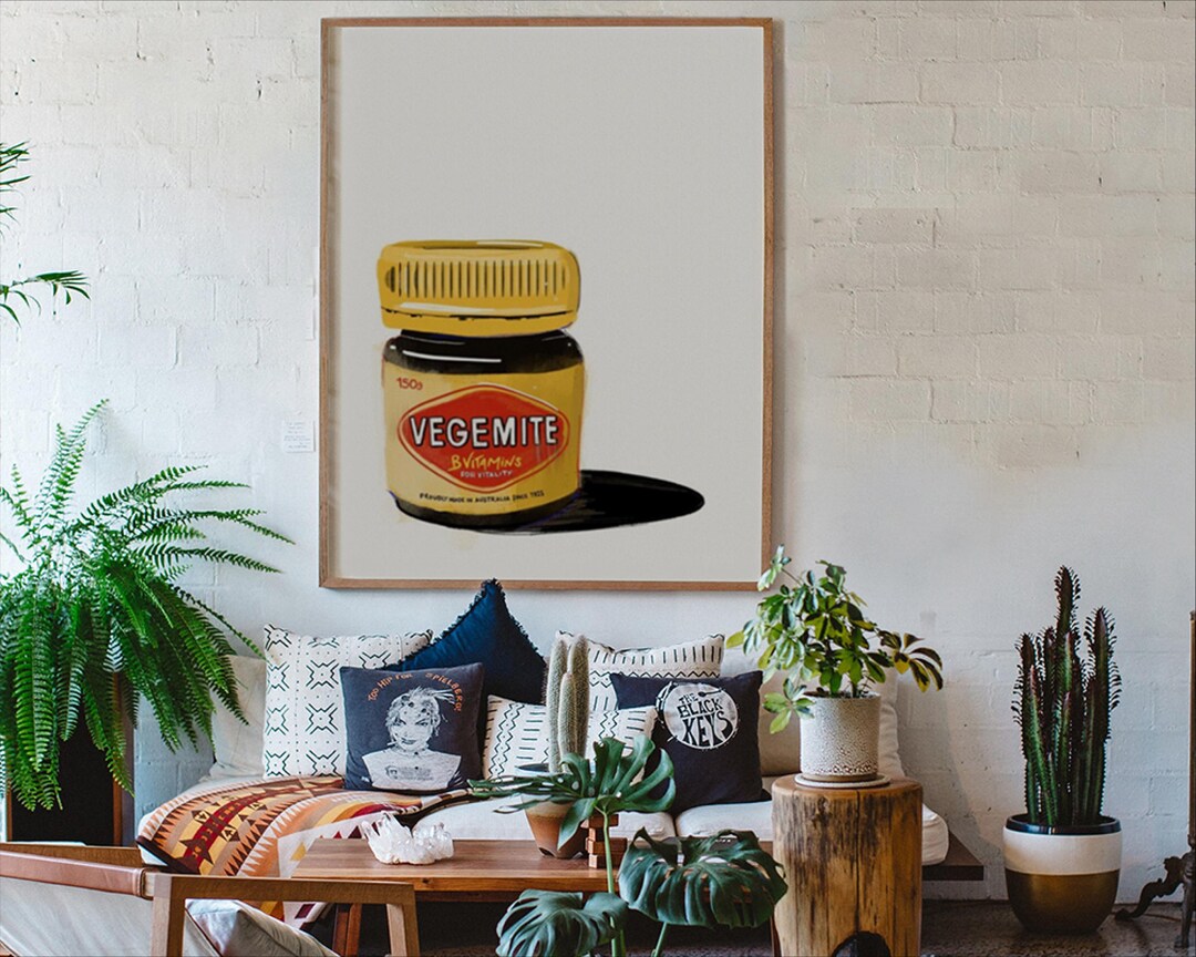Limited Edition Vegemite Fine Art Print Modern Kitchen Wall Art, Fun ...