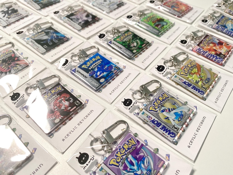 DS Pkmn Game Cover Acrylic Keychain - Etsy