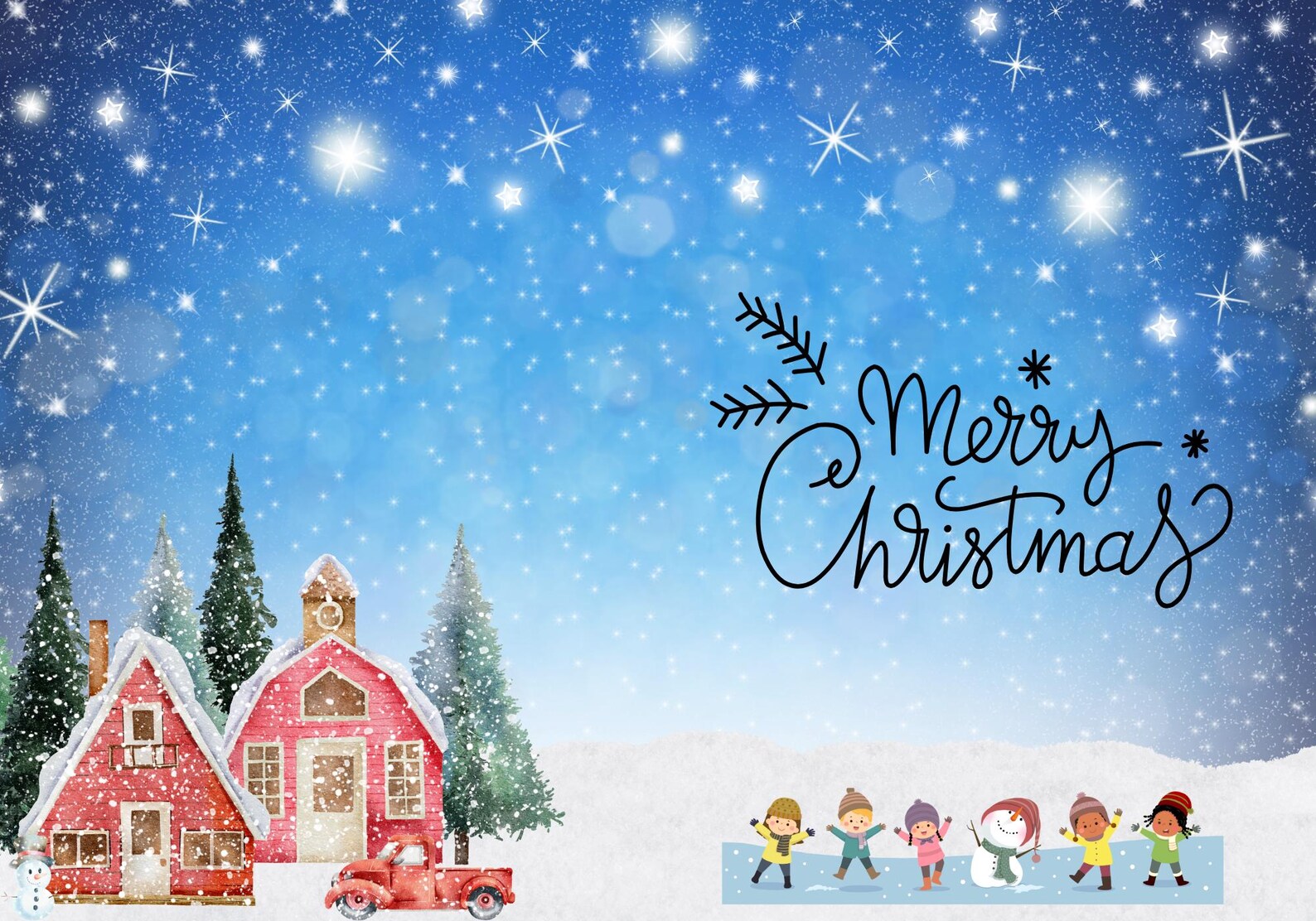 Christmas Card Bundle | 4 Different Designs - Etsy