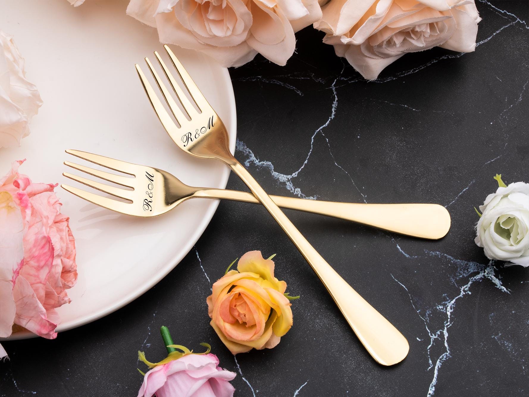 Custom Engraved Serving Fork: Personalized Metal Charcuterie Fork - Etsy