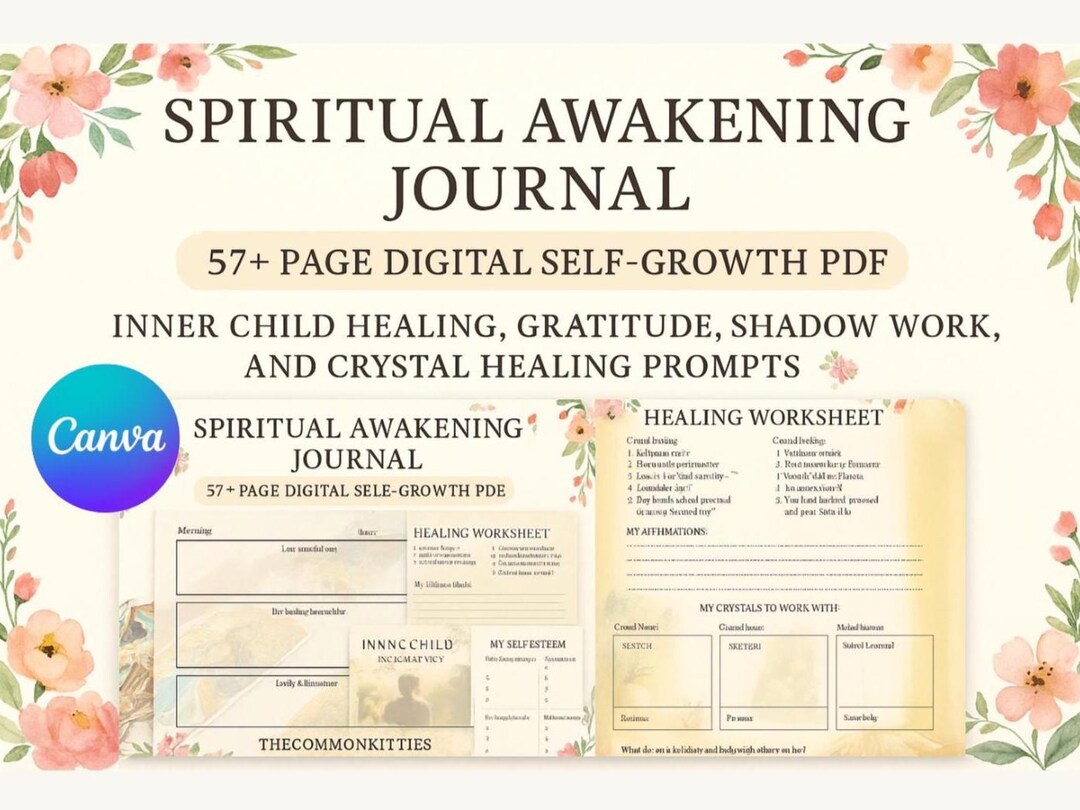 Spiritual Awakening Journal: Self-healing & Gratitude Prompts (PDF ...