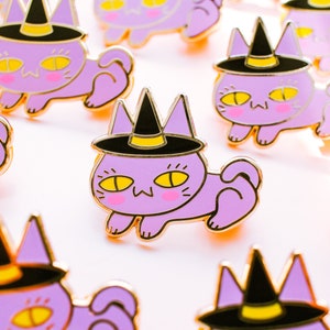 Halloween Spooky Enamel Pins - Series 2 - Witches and Cats (your Choice ...