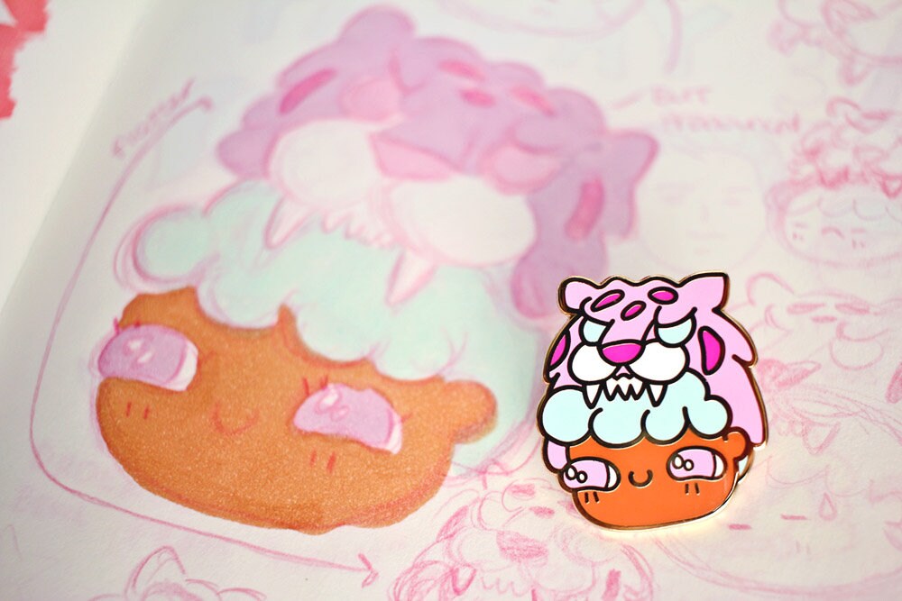 Tiger Chibi - Enamel Pin - Etsy