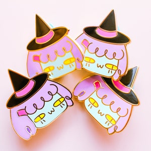 Halloween Spooky Enamel Pins - Series 2 - Witches and Cats (your Choice ...