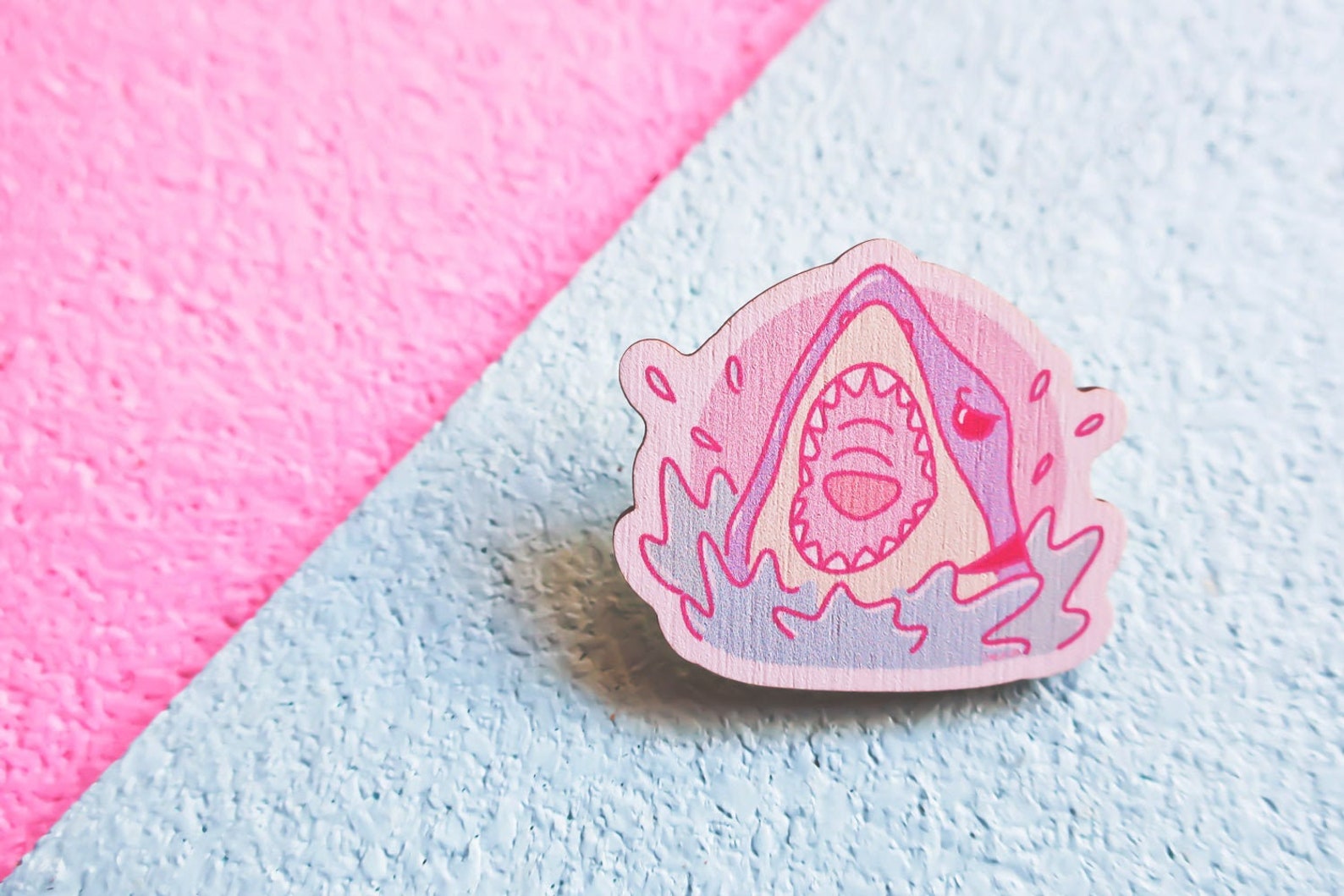 Shark Wooden Pin - Etsy