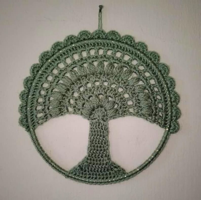 Crochet Pattern- Tree of Life, Wall Decoration, Boho Decor - Etsy