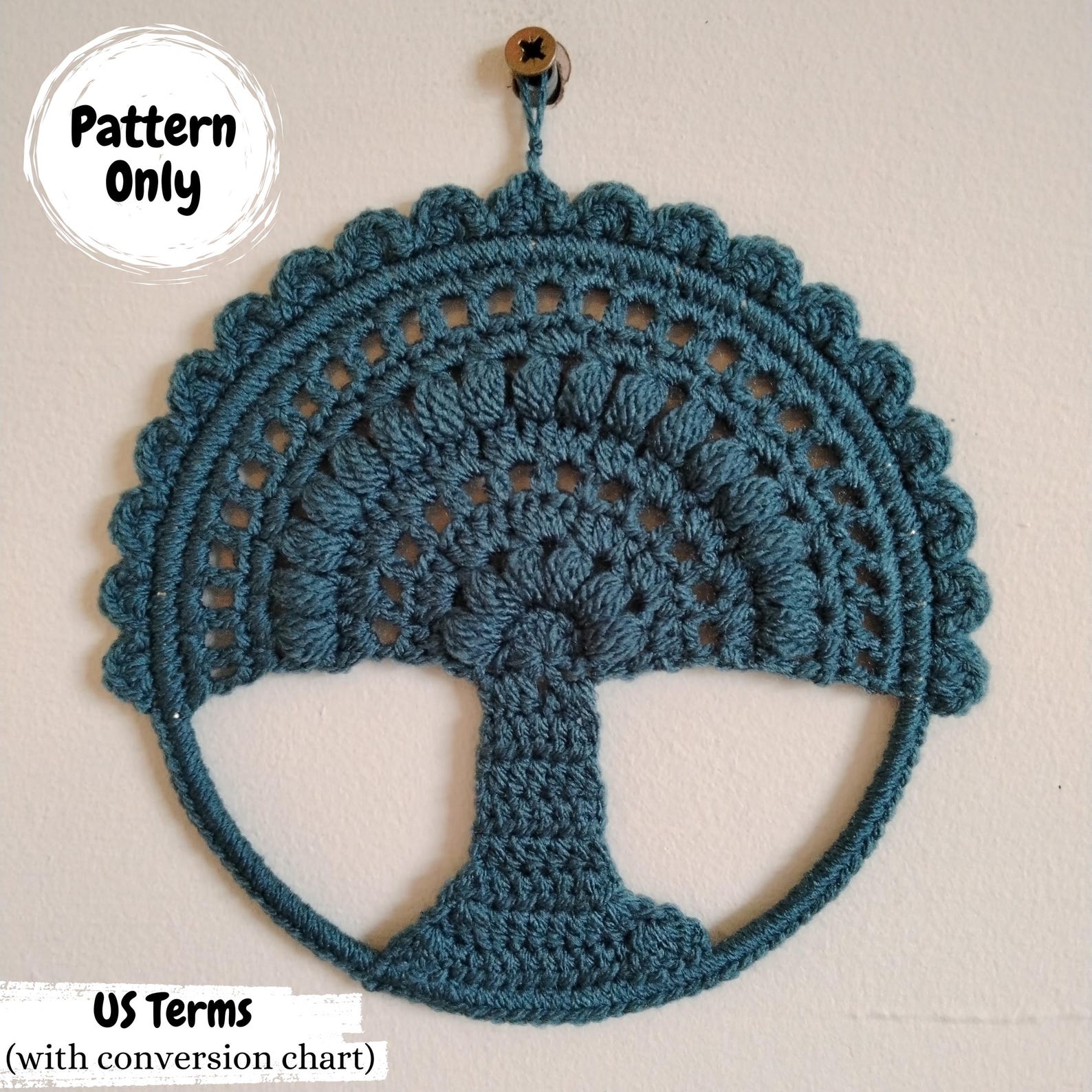 Crochet Pattern- Tree of Life, Wall Decoration, Boho Decor - Etsy