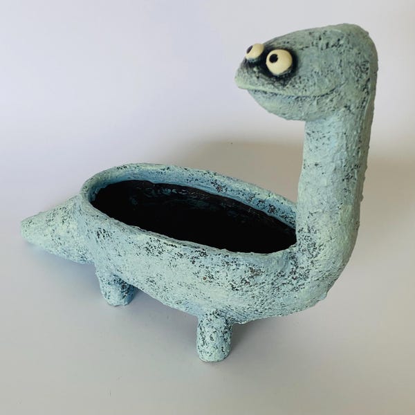 Dinosaur Plant Pot - Etsy
