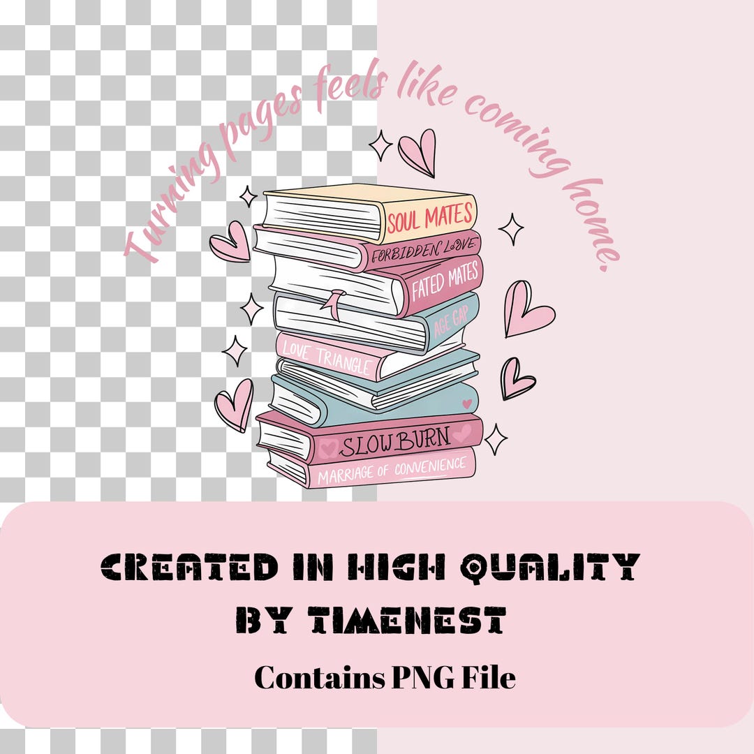 Book Lover Png, Book Quote Png, Funny Bookish Png, Trendy Retro Groovy ...