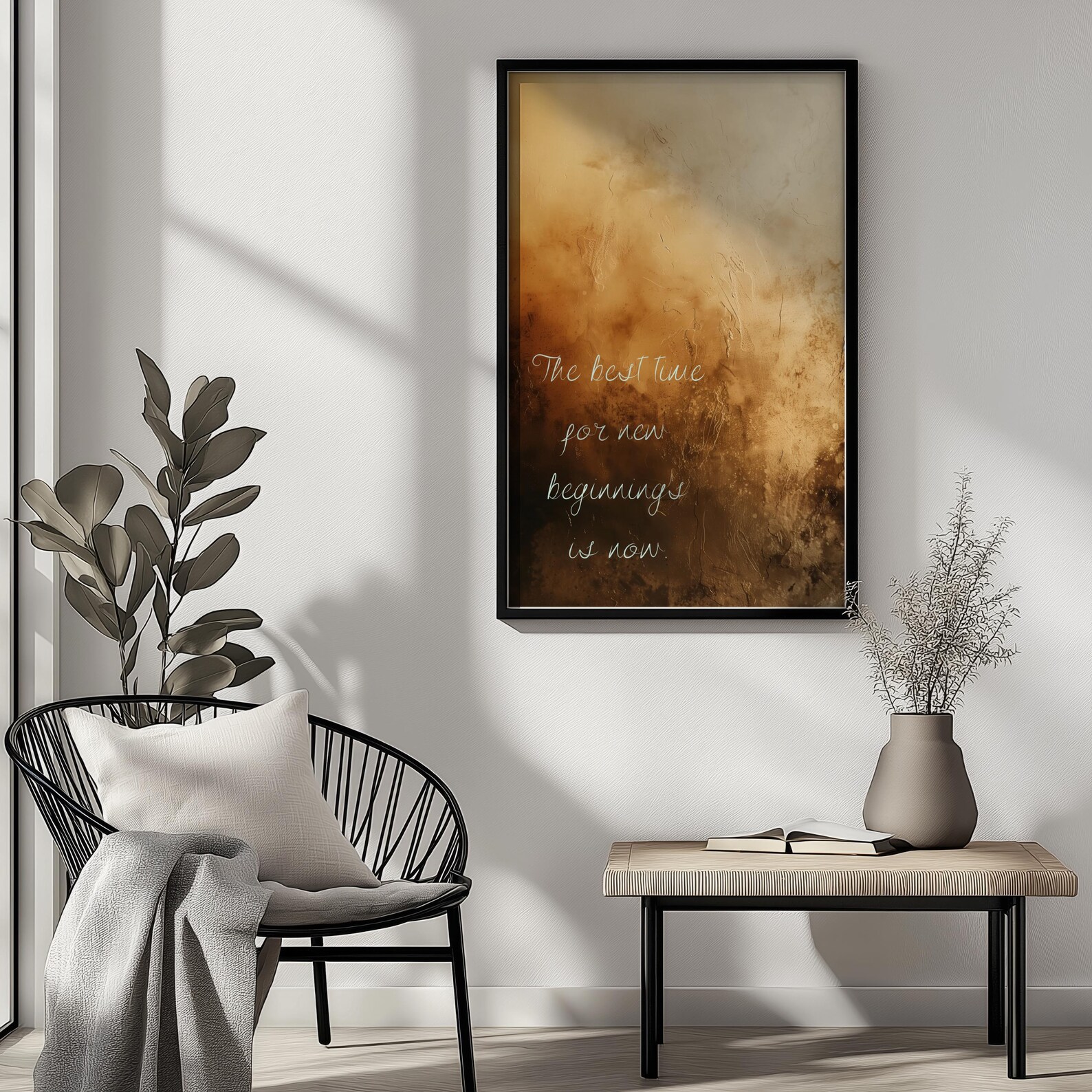 The Best Time for New Beginnings Wall Art | Motivational Printable PDF ...