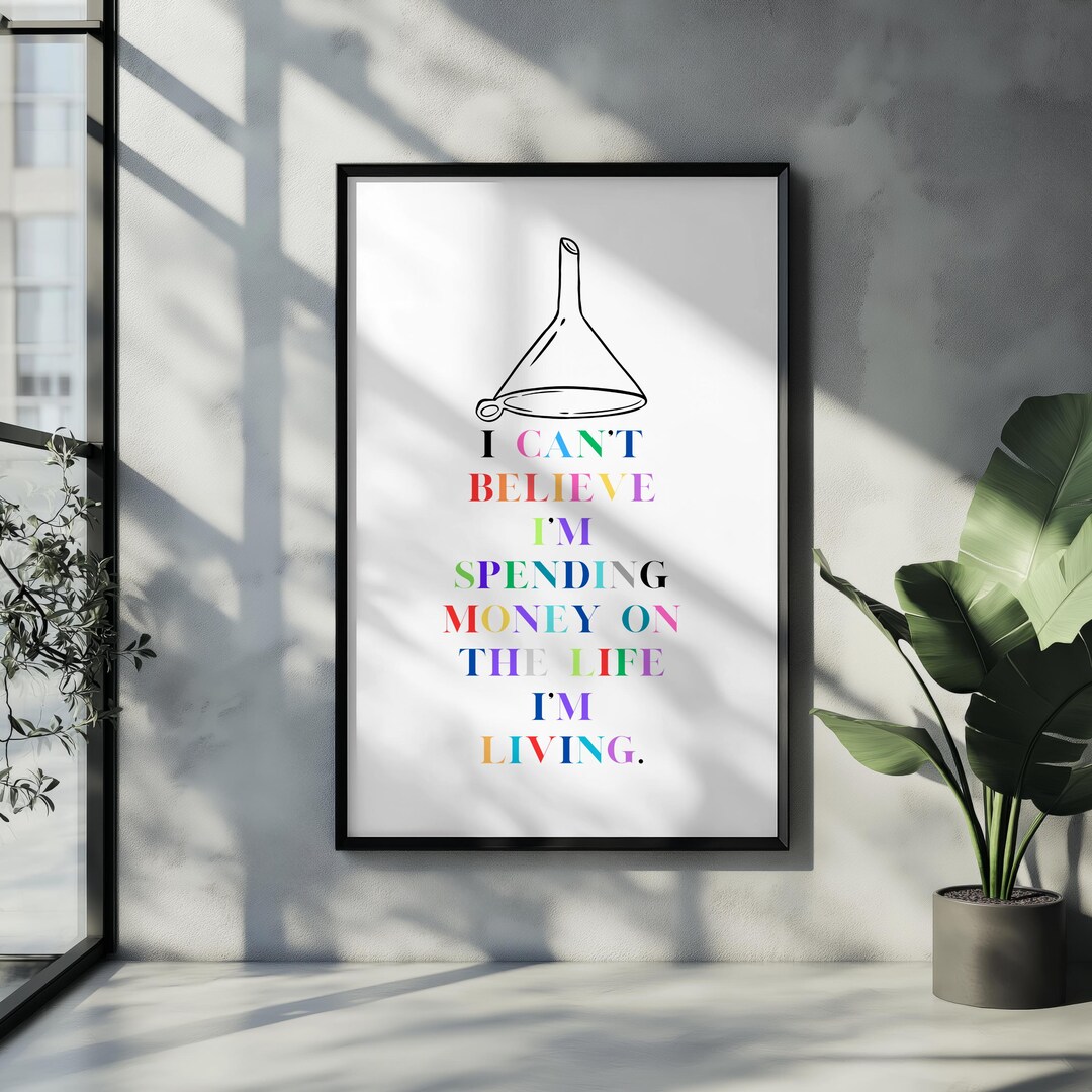 Funny Minimalist Quote Art Digital Wall Art Download for Home Decor ...