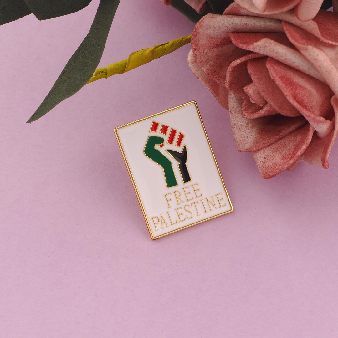 Free Palestine Pin Badge, Free Palestine Enamel Pins, Free Palestine ...