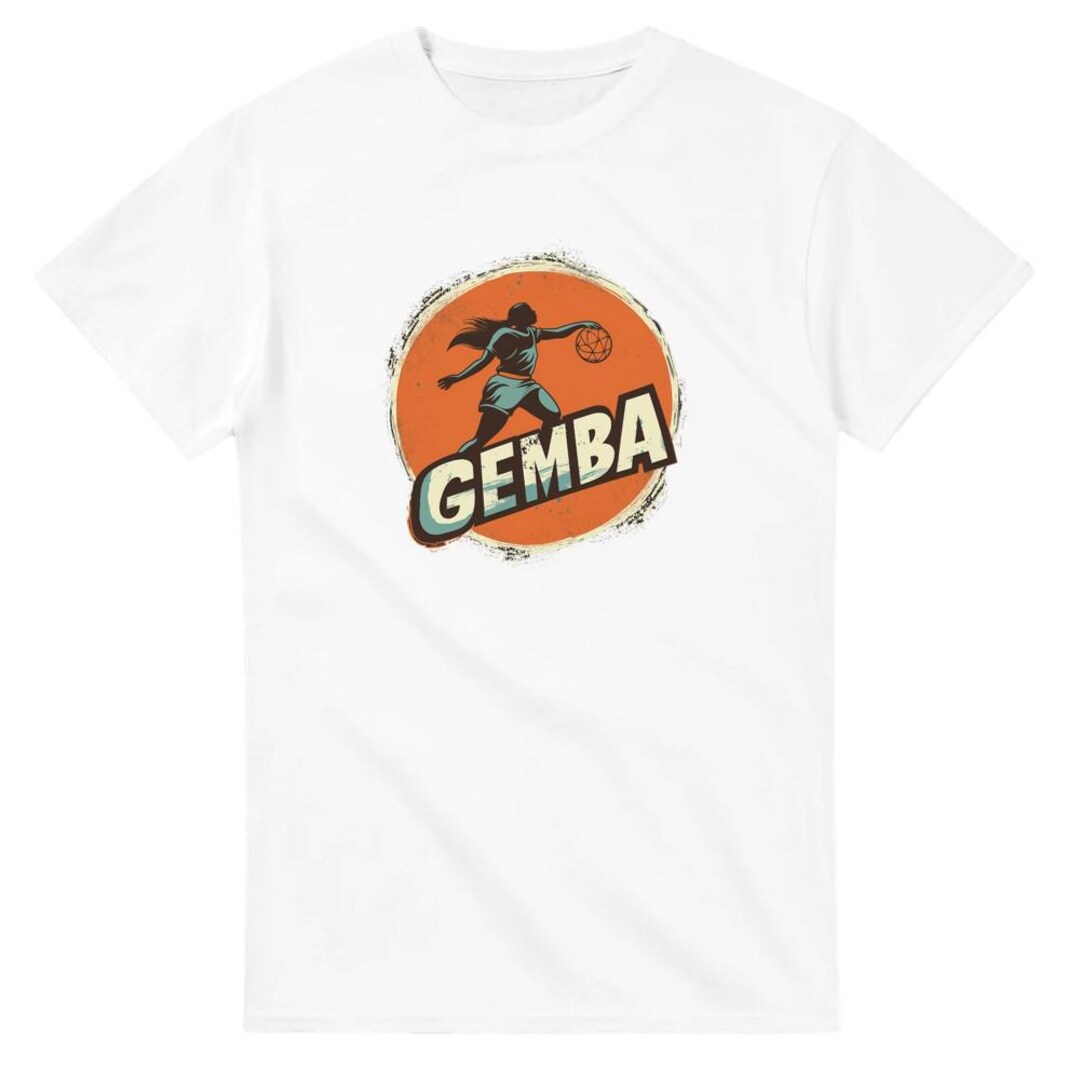 Female Basketball Graphic Sport T-shirt - Heavyweight Cotton, Classic ...
