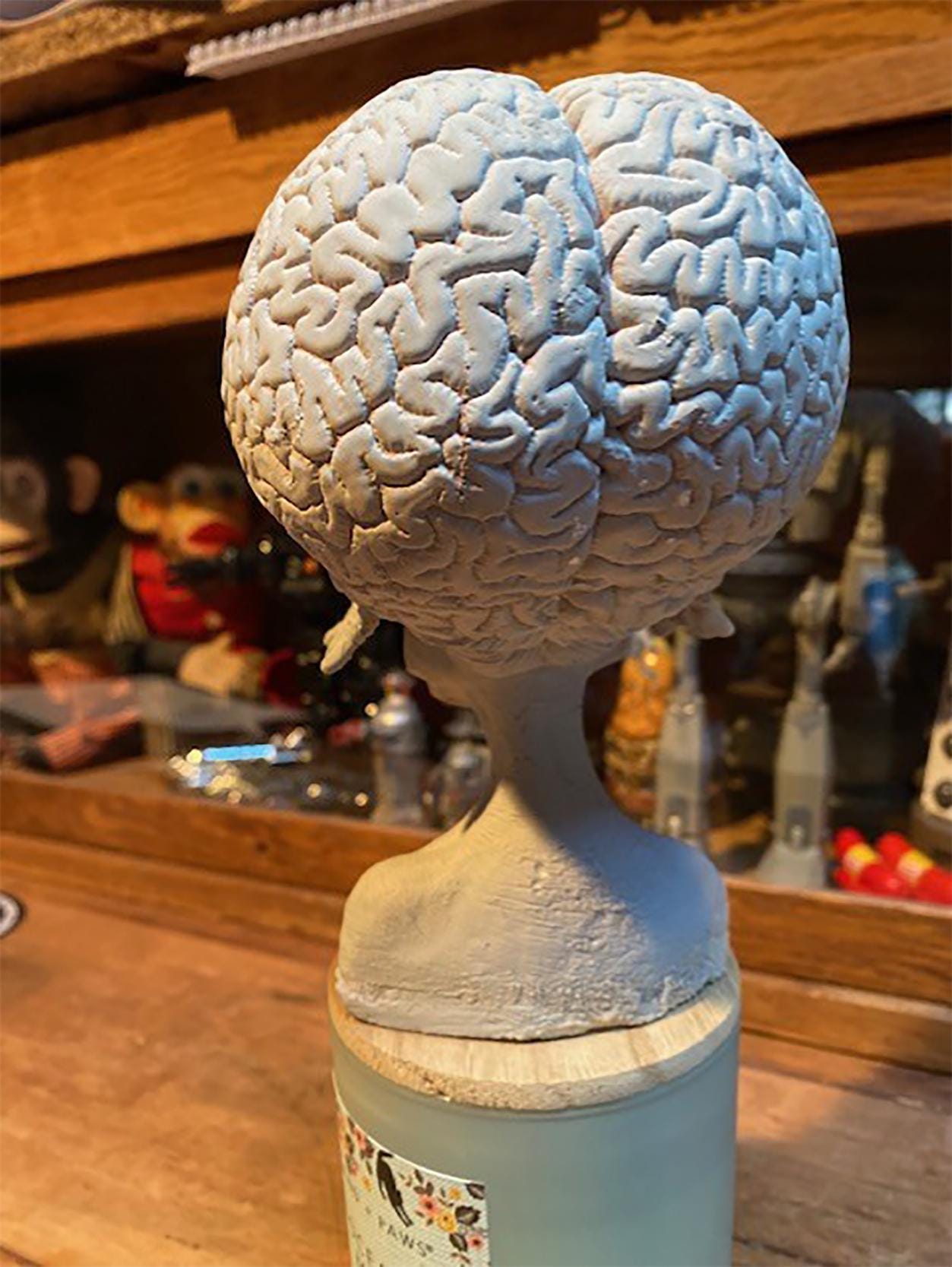 Alien Martian Head Sculpture (MARS ATTACKS!) Plaster Cast 7" Tall - Etsy