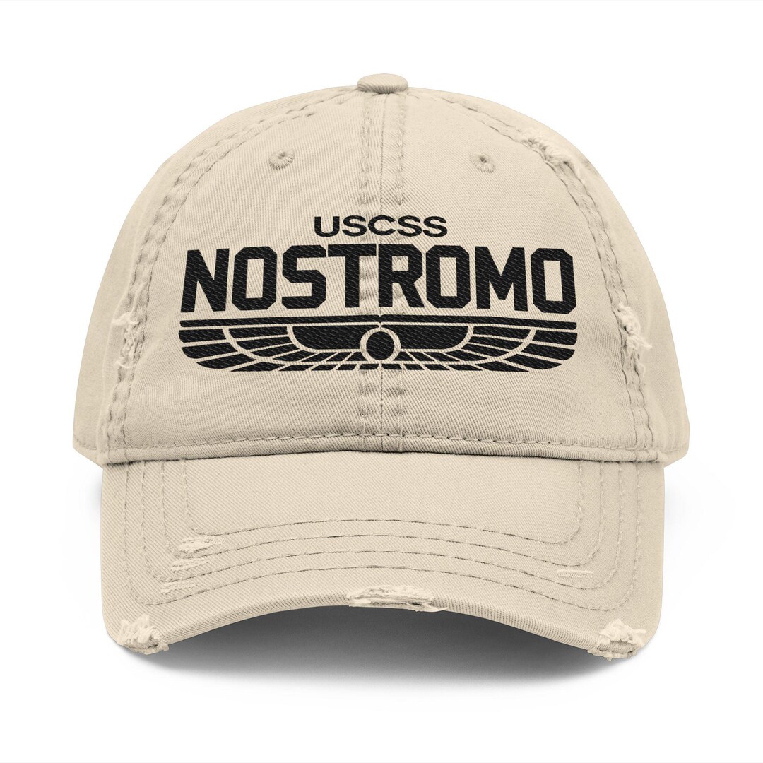 Beige USCSS Nostromo Embroidered Hat | Distressed Baseball Cap - Etsy